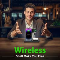 China 3 In 1 Magnetic Wireless Charger Station Multiple Devices For Apple Series for sale