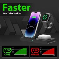 China 3 In 1 Magnetic Wireless Charger Station Multiple Devices For Apple Series for sale