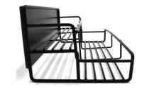 China 4PCS Moveable Heavy Duty Magnetic Storage Rack Magnetic Kitchen Rack for sale