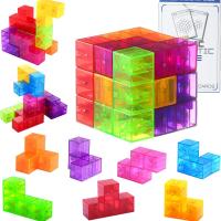 China 3D Magnetic Rubik'S Cube Magnetic Puzzle Cubes Set Of 7 Multi Shapes For Kids for sale