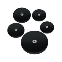 China TT Type Black Rubberized Magnet Rubber Covered Magnets High Durability for sale