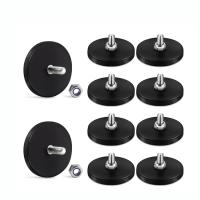 China Multicolor Strong Magnetic Base Rubber Coated Pot Magnet For Holding Car Roof Lights for sale