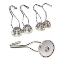 China Nickel Coating Industrial Magnetic Hooks Rare Earth Magnet Hooks Multifunctional for sale