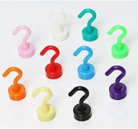 China Colorful Decorative Magnetic Hooks Magnetic Garage Hooks ISO FDA Certified for sale