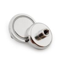 China Antirust Strong Neodymium Magnet With Threaded Stud Grooved Post for sale