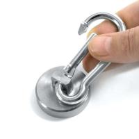 China Removable Extra Strong Magnetic Hooks Magnetic Carabiner Hook Anti Corrosion for sale
