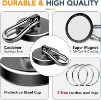 China Durable Rust Resistant Carabiner Magnetic Hook Swivel Magnetic Wall Hanger for sale