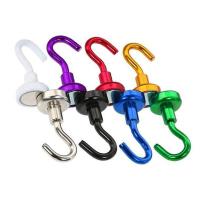 China Powerful Colorful Magnetic Utility Hooks Magnetic Cup Hooks Rust Resistance for sale