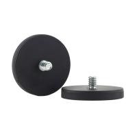 China Anti Rust  Rubberized Magnet Rubber Coated Neodymium Magnets With Male Thread for sale