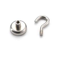 China N38-N52 Super Strong Magnetic Hooks Neodymium Magnet Hooks Corrosion Protection for sale