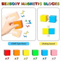 China 42PCS Magnetic Building Blocks Sensory Montessori Toys For Toddlers for sale