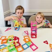 China Toddlers Kids Educational Magnetic Building Blocks Magnetic Building Tiles BPA Free for sale