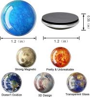 China 12PCS Powerful Planets Glass Fridge Magnet For Blackboard Teaching Decoration for sale
