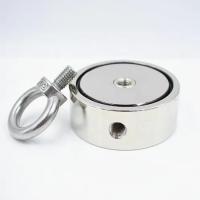 China Double Side Search Magnetic Hook Salvage Fishing Magnet Nickel Plating for sale