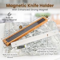 China Wooden Adhesive Magnetic Knife Strip Magnetic Wall Knife Holder OEM/ODM for sale