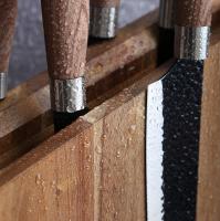 China ISO  Rust Resistant Wooden Magnetic Knife Rack With Strong Enhanced Magnets for sale