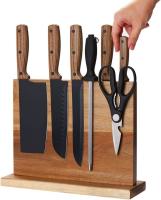 China Multifunctional Wooden Magnetic Knife Block Holder With Strong Enhanced Magnets for sale