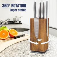 China Rotatable Extra Large Capacity Magnetic Knife Holder Storage For Kitchen Counter Top for sale