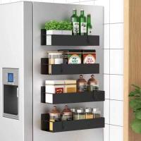 China Rust Resistant Magnetic Storage Rack Magnetic Spice Rack For Refrigerator And Oven for sale