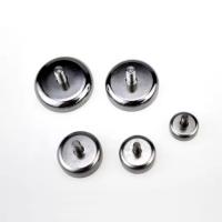 China Neodymium Pot Magnet With External Thread Nickel Coating Magnetic Pot for sale