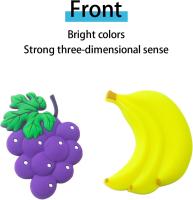 China Waterproof Decorative Magnets PVC Fridge Magnet Stickers With Cute Fruit Design for sale