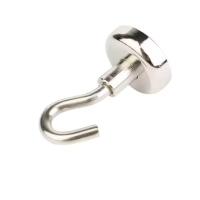 China Neodymium Hook Magnets / Magnetic Hook N38-N52 For Office Round Shape for sale