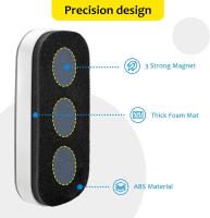 China OEM/ODM Magnetic Dry Eraser With 3 Built-In Magnets Magnetic Whiteboard Eraser for sale