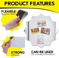 China 18Pcs Square Flexible Magnet Sheets For Crafts Photos And Die Storage for sale