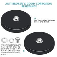 China Multipurpose Rubber Coated Rare Earth Magnets Pot Magnetic Holder Base Antirust for sale