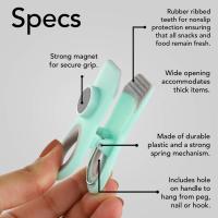 China 20Pcs Strong Magnetic Clips Magnetic Bag Clips For Food Storage With Air Tight Seal Grip for sale