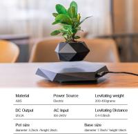 China Customized Levitating Flower Pot Magnetic Floating Planter For Home Living Room for sale