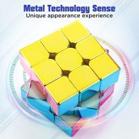 China Mirror Reflective Neodymium Magnetic Speed Cube 3x3x3 With Display Stand for sale