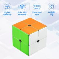 China ABS Plastic Mini Magnetic Rubik'S Cube Mirror Reflective 2x2 Speed Cube Magnetic for sale