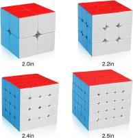 China Multicolor Magnetic Rubik'S Cube Set With 2x2 3x3 4x4 5x5 Series For Present Collection for sale