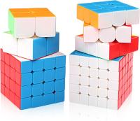 China Multicolor Magnetic Rubik'S Cube Set With 2x2 3x3 4x4 5x5 Series For Present Collection for sale