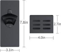 China ISO CE Certified Wall Mounted Magnetic Bottle Opener Bottle Cap Magnet Catcher for sale