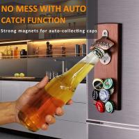 China Strong Magnetic Beer Bottle Opener Wall Mounted With Auto Catch FDA Approved for sale