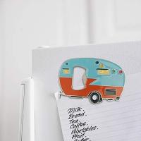 China Durable Custom Magnet Bottle Opener With Fridge Magnets Sticker For Camper Lovers for sale