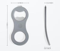 China FDA  2 In 1 Magnetic Beer Bottle Opener For Refrigerator And RV With Cap Catcher for sale