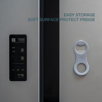 China FDA  2 In 1 Magnetic Beer Bottle Opener For Refrigerator And RV With Cap Catcher for sale