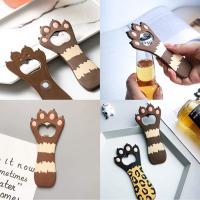 China Cute Cat Paw Beer Bottle Opener Fridge Magnet For Coke Bartender Kitchen Barware for sale