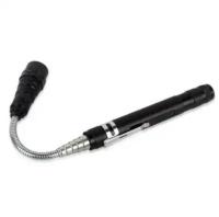 China Pick up Tool 3 LED Flexible Inspection Telescopic Aluminum Flashlight with Magnet for sale