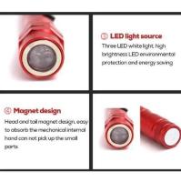 China Telescopic Magnetic Pick up Tool Super Brigh LED Flashlight Magnet Torch Tools for sale