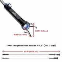 China N52 Grade Nickel Coating Cable Retractable Claw Pick-up Tool with LED Light for sale