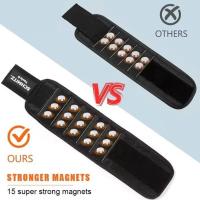 China Nylon Magnet Wristband for Holding Tools Customized Toughbuilt Strong Magnetic Wristband for sale