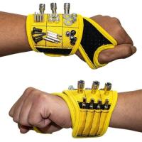 China Magnetic Wristband Tool Holder Belts with Strong Magnets for sale