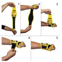China Magnetic Wristband for Holding Screws, Nails, Drilling Bits, Wrist Tool Holder Belts with Strong Magnets for sale