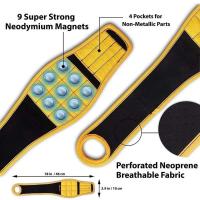 China Magnetic Wristband for Holding Screws, Nails, Drilling Bits, Wrist Tool Holder Belts with Strong Magnets for sale