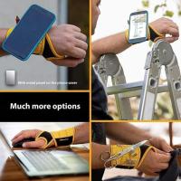 China Magnetic Wristband for Holding Screws, Nails, Drilling Bits, Wrist Tool Holder Belts with Strong Magnets for sale