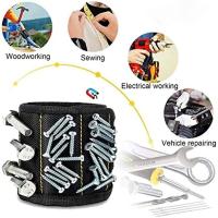 China Magnetic Wristband for Holding Screws Wrist Tool Holder Belts with Strong Magnets for sale